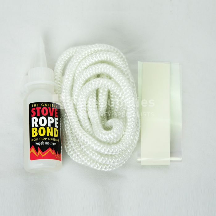 12mm Door Seal Rope White 2.5m PACK - Fluesupplies.com