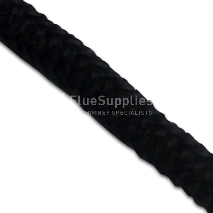 8mm Black Fire Rope - Fluesupplies.com