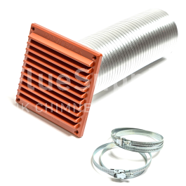 100mm Direct Ventilation Kit with Stainless - Fluesupplies.com