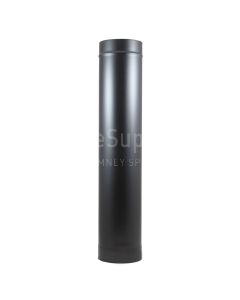 5" Powder Coated Matt Black-Twin Wall Flue - Fluesupplies.com