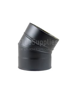 6" Powder Coated Matt-Black Twin Wall Flue - Fluesupplies.com