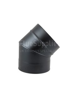 6" Powder Coated Matt-Black Twin Wall Flue - Fluesupplies.com