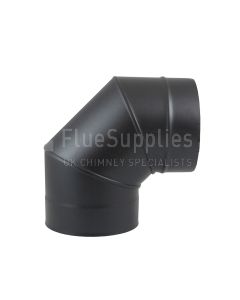 6" Powder Coated Matt-Black Twin Wall Flue - Fluesupplies.com
